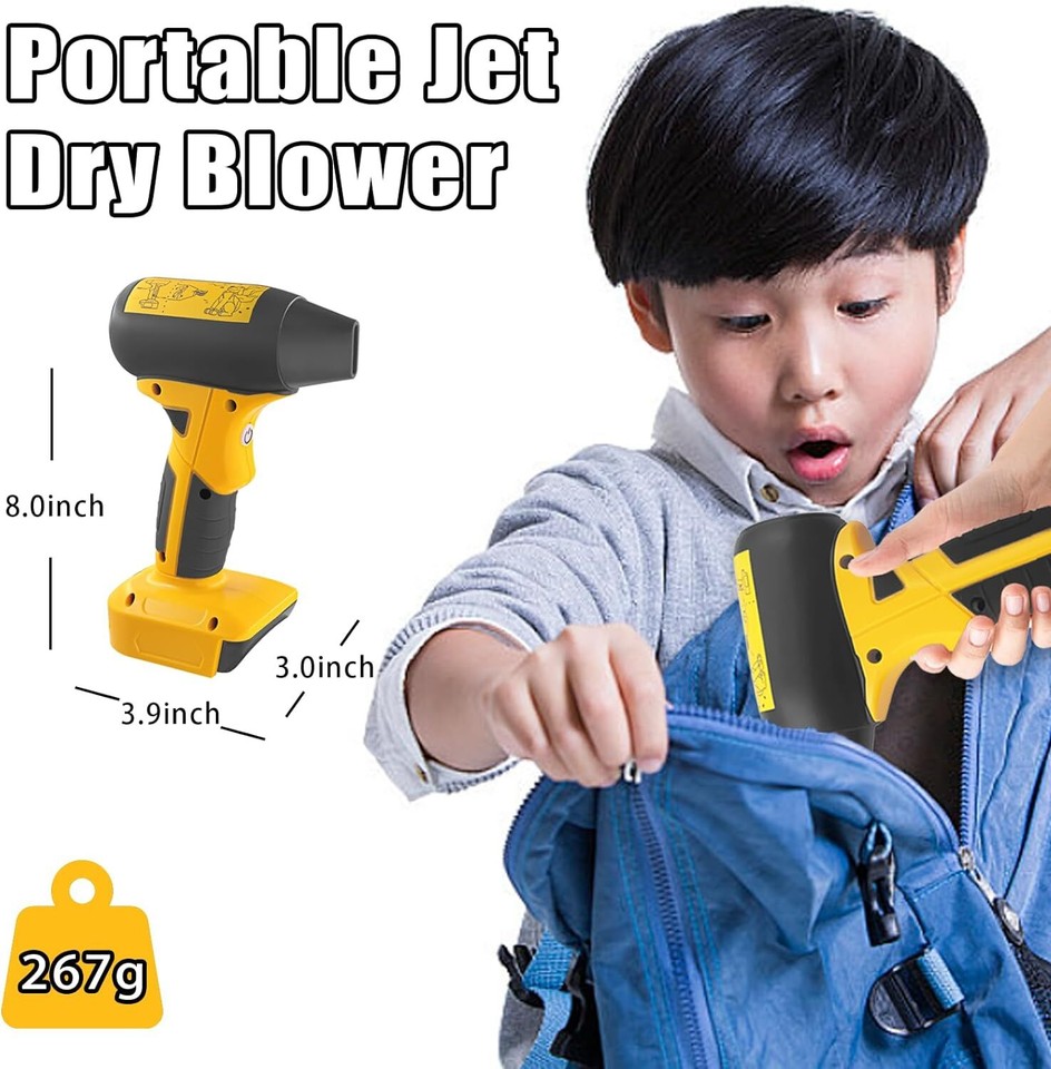 Electric Jobsite Air Blower for Dewalt 20V Battery Handheld Cordless ...