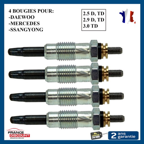 4 Candela Candelette per Mercedes Classe E 200 D MB 100 2,0 D Diesel ...