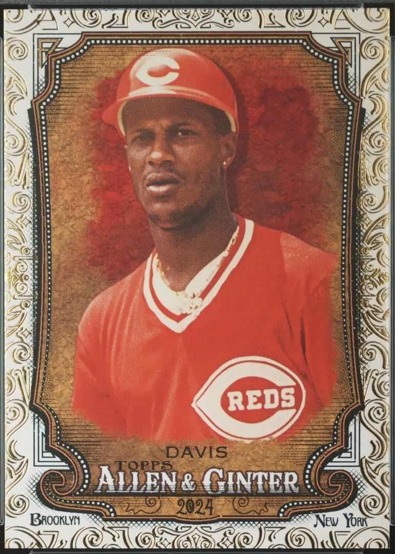 2024 Topps Allen & Ginter - Short Print Eric Davis #330 Gold Foil ...