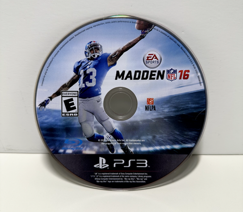 Madden NFL 16 (Sony PlayStation 3 PS3) Disc Only | eBay