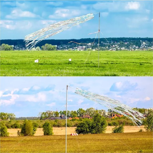 4 Pcs Laser Mylar Windsock Wind Socks Outdoor Heavy Duty Bird Scarer ...