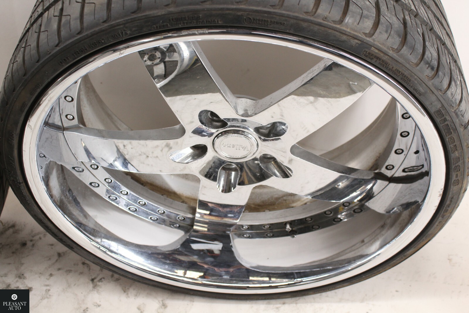 22" Vellano Wheels VSK Chrome Lip 5 Lug Rims | 295/30 | 22" | 4 Piece ...