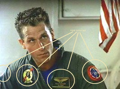 FANCY DRESS HALLOWEEN PROP TOP GUN RON KERNER SLIDER FLIGHT SUIT 4 ...