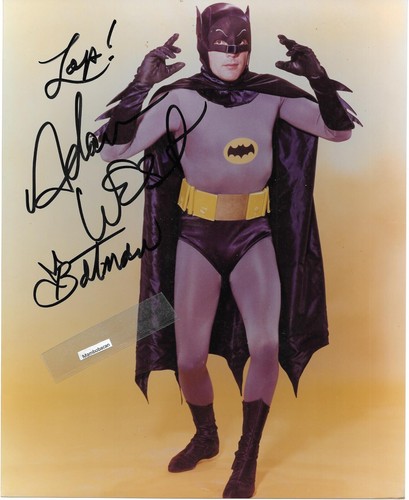 Adam West Autograph Batman TV Caped Crusader ZAP! | eBay