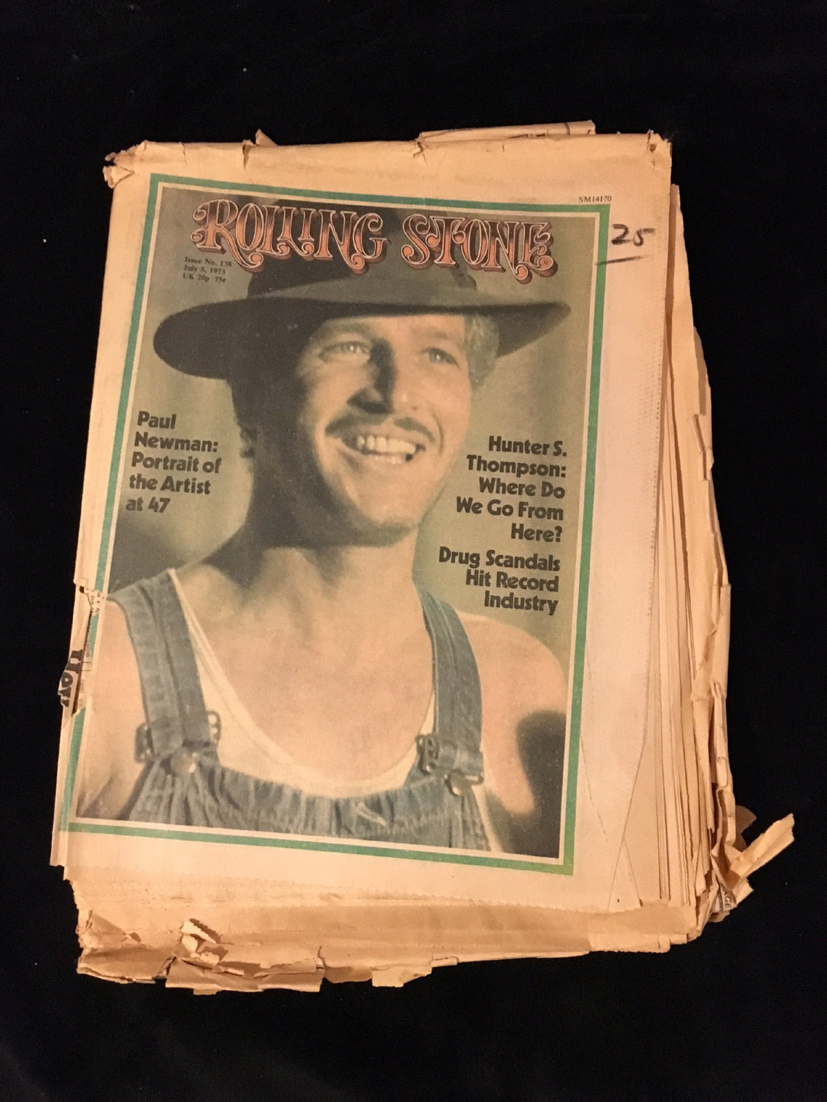 VINTAGE PAUL NEWMAN ROLLING STONE MAGAZINE-1973 | eBay