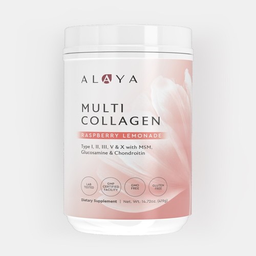 Alaya Multi Collagen Powder - Type I, II, III, V, X Hydrolyzed Collagen ...