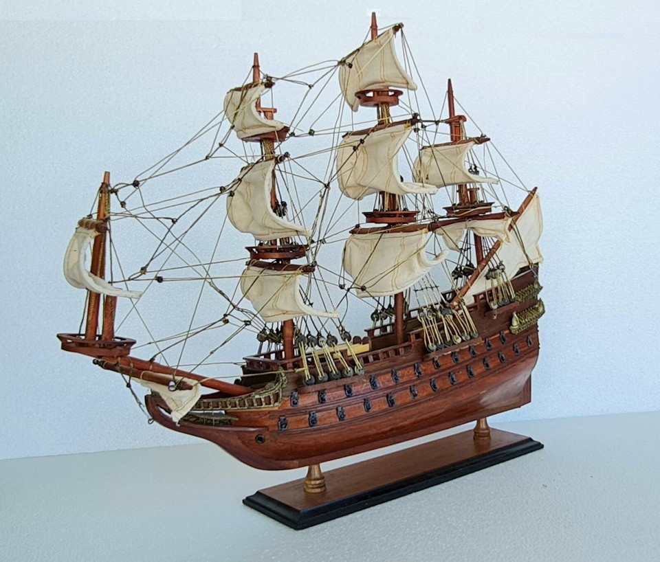 Vintage Wooden Handmade Ship Model For Home Decor, Birthday Gift ...