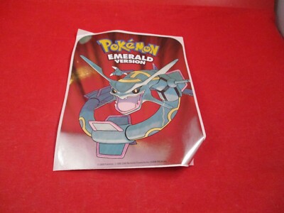 Pokemon Emerald Version Nintendo Game Boy Advance 2005 Promotional ...