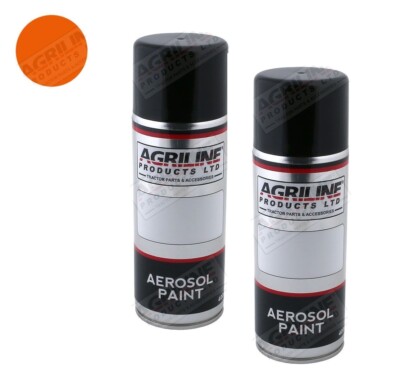Kubota Orange Paint Machinery Digger Tractor Aerosol Spray 400ml x2 ...