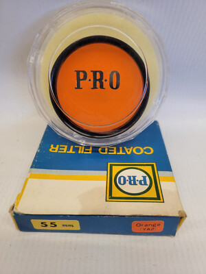 Vintage Pro Photographic Filter 55mm Orange Y (A2) in box | eBay