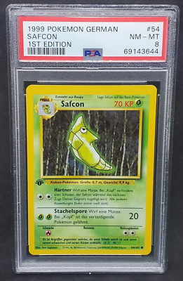 Pokemon PSA 8 NM-MT German Metapod Safcon 54/102 1st Edition Base Set ...