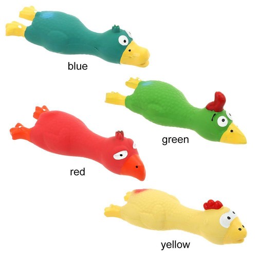 Shape Screaming Chicken Pet Squeak Toys Puppy Chew Sound Toys Chicken ...