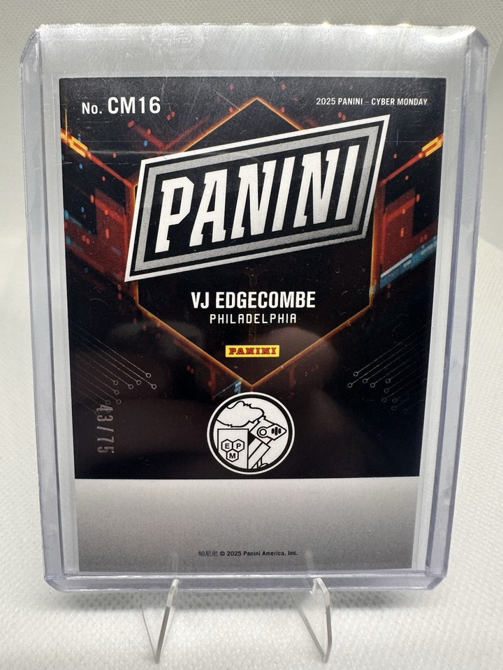 2025 Panini Cyber Monday VJ Edgecombe Red Drip Rookie /75 | eBay