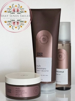 Rich Coco Shea Moisture 3 Piece Body Care Set | eBay