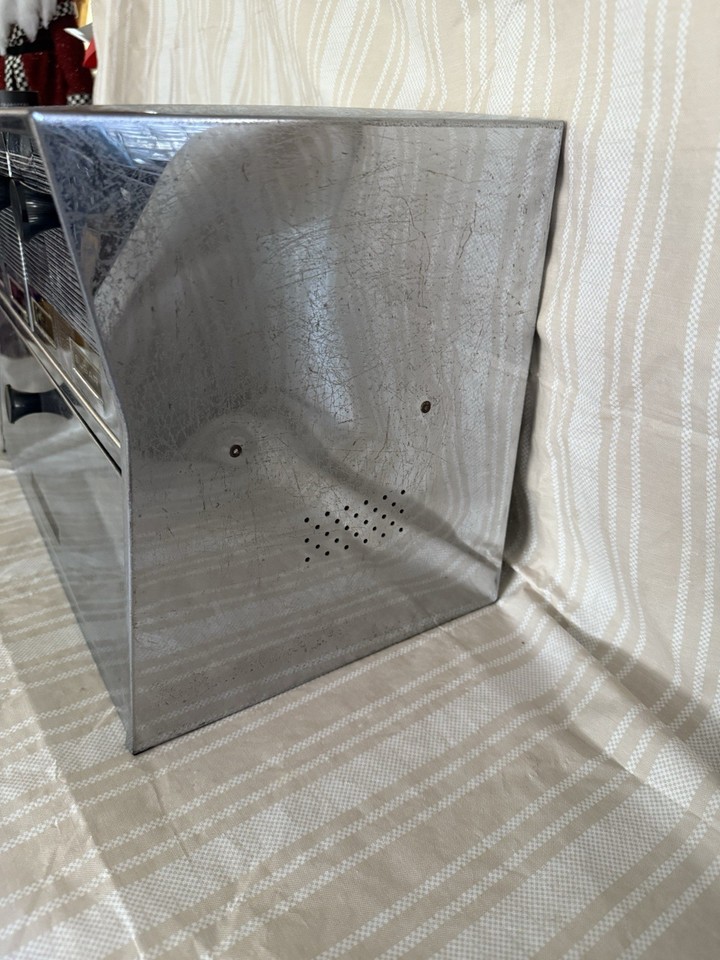 Vintage Krestline Bread Box Chrome Tea Flour Sugar Coffee MCM - USA By ...