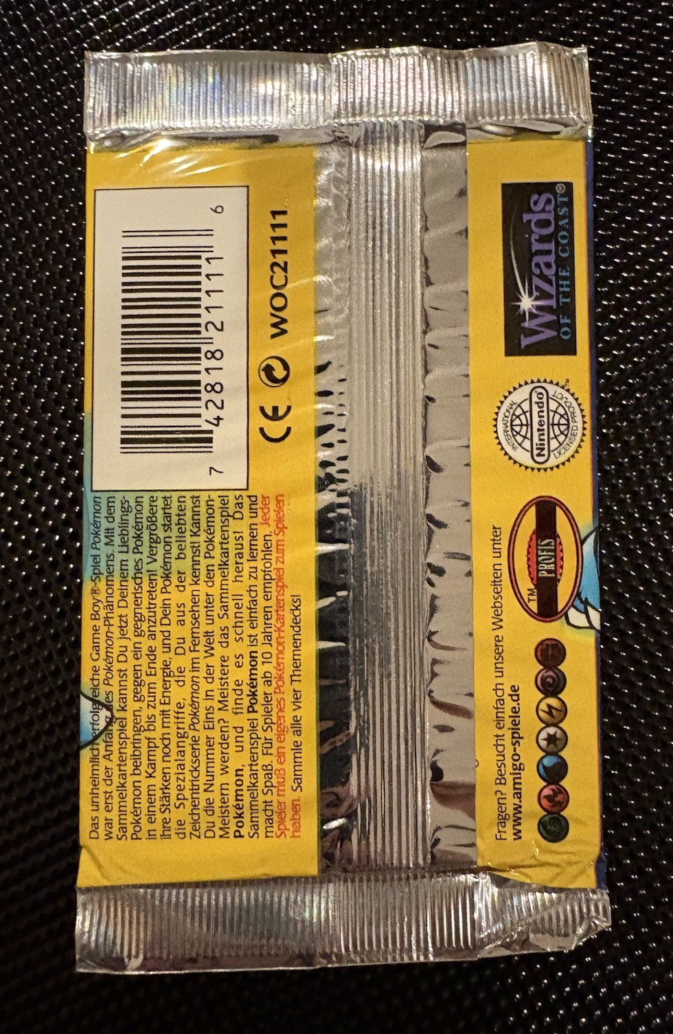 1999 Pokemon German 1st Edition Base Set Booster Pack SEALED ...