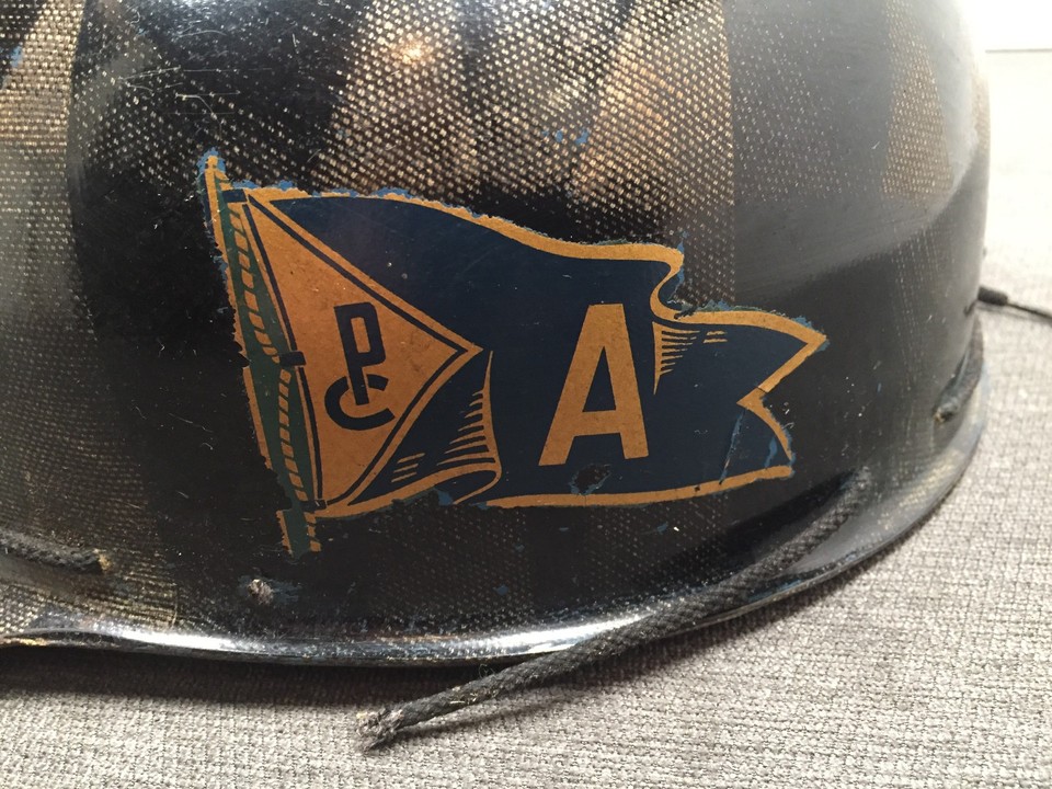 Vintage MSA Comfo Cap coal miners helmet Justrite Streamlined carbide ...