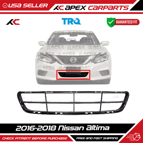 New Front Bumper Grille Black For 2016-2018 Nissan Altima | eBay