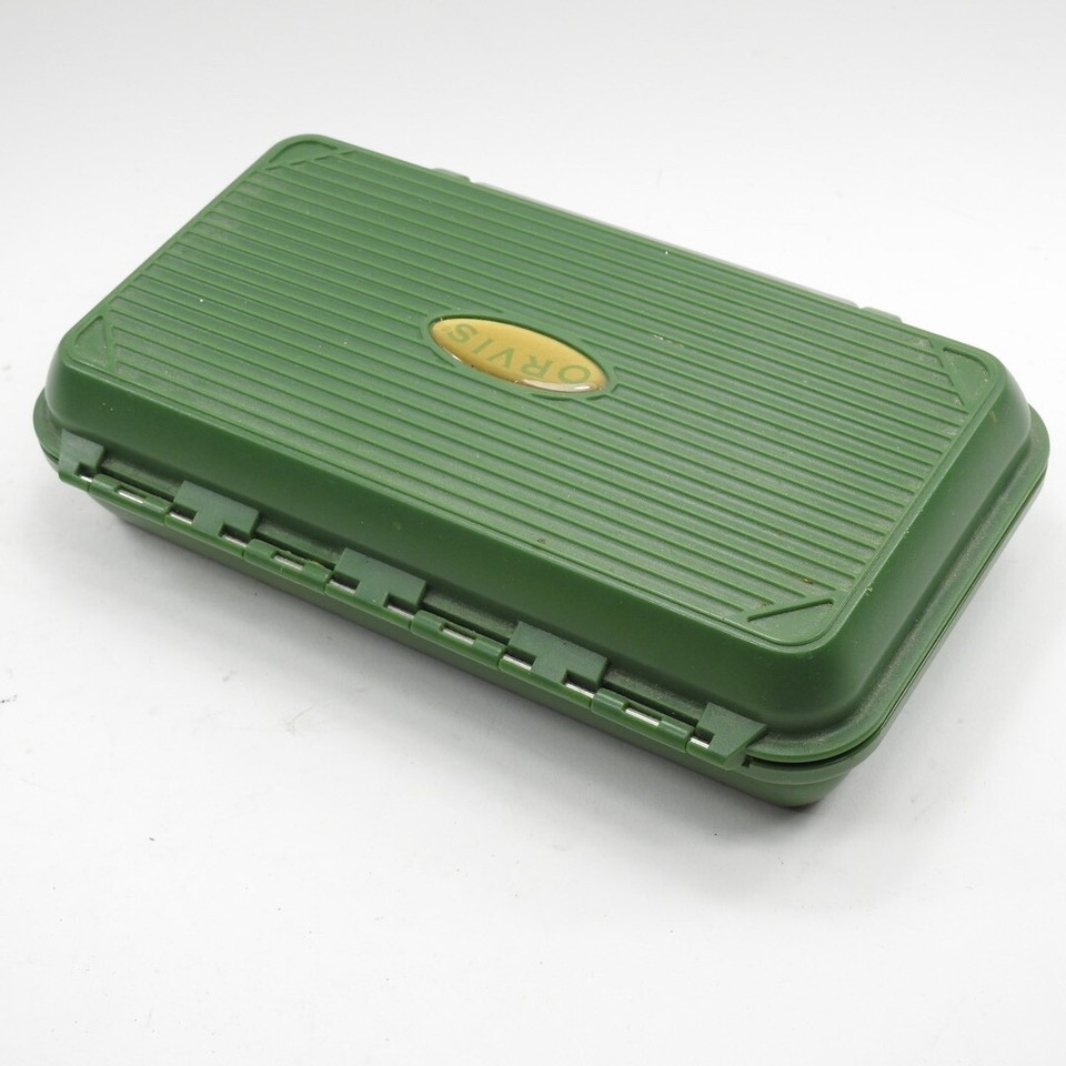 Orvis Fly Box. Green. W/ Flies. | eBay