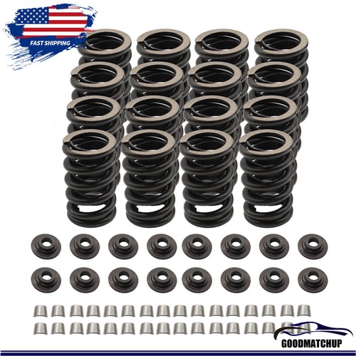 For Chevrolet SBC 327 350 400 550" w/ Steel Retainers Valve Springs Kit ...