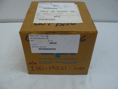 API INSTRUMENTS 0503 SHIELDED METER 0-100 100-15221 NEW | eBay