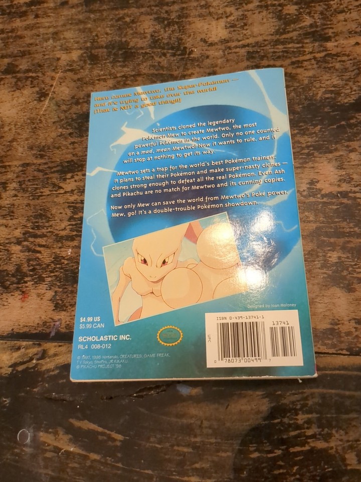 Vintage 1998 Pokemon The First Movie Mewtwo Strikes Back Paperback Book ...