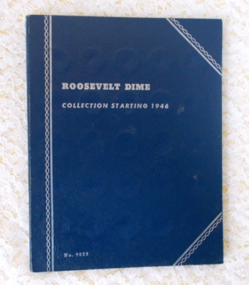 Vintage Whitman #9029 Roosevelt Dime Coin Folder Collection Starting ...