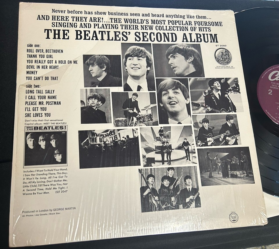 The Beatles' SECOND ALBUM 1978 PROMO Vinyl GOLD STAMP NEAR MINT, MUST ...