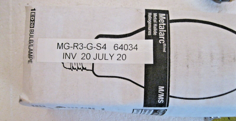 Sylvania 400W MH LIGHT BULB LAMP M400/U/ED28 E39 Mog M59/E Metalarc ...