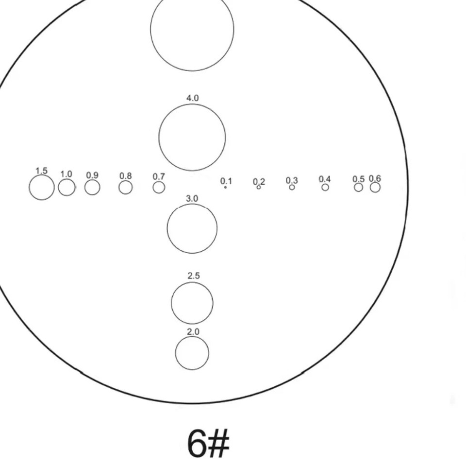 35mm Micrometer Ruler Round Graticules Calibration Scale Slide ...