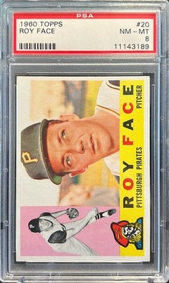 1960 TOPPS #20 ROY FACE, PSA 8 | eBay