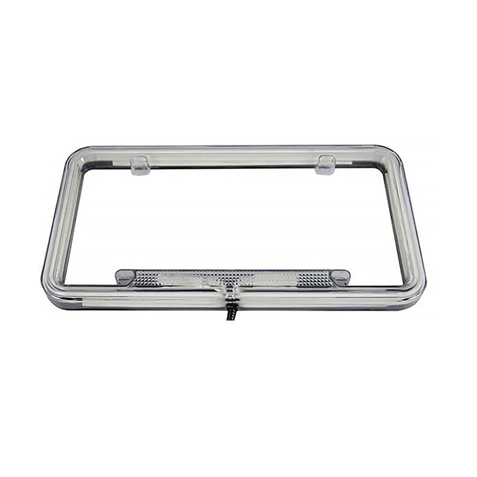12V Universal White LED Car Truck Neon License Plate Frame Front Rear ...