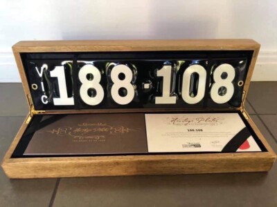 Vic Heritage Number Plates 188108 Highly Auspicious And Amazing ...