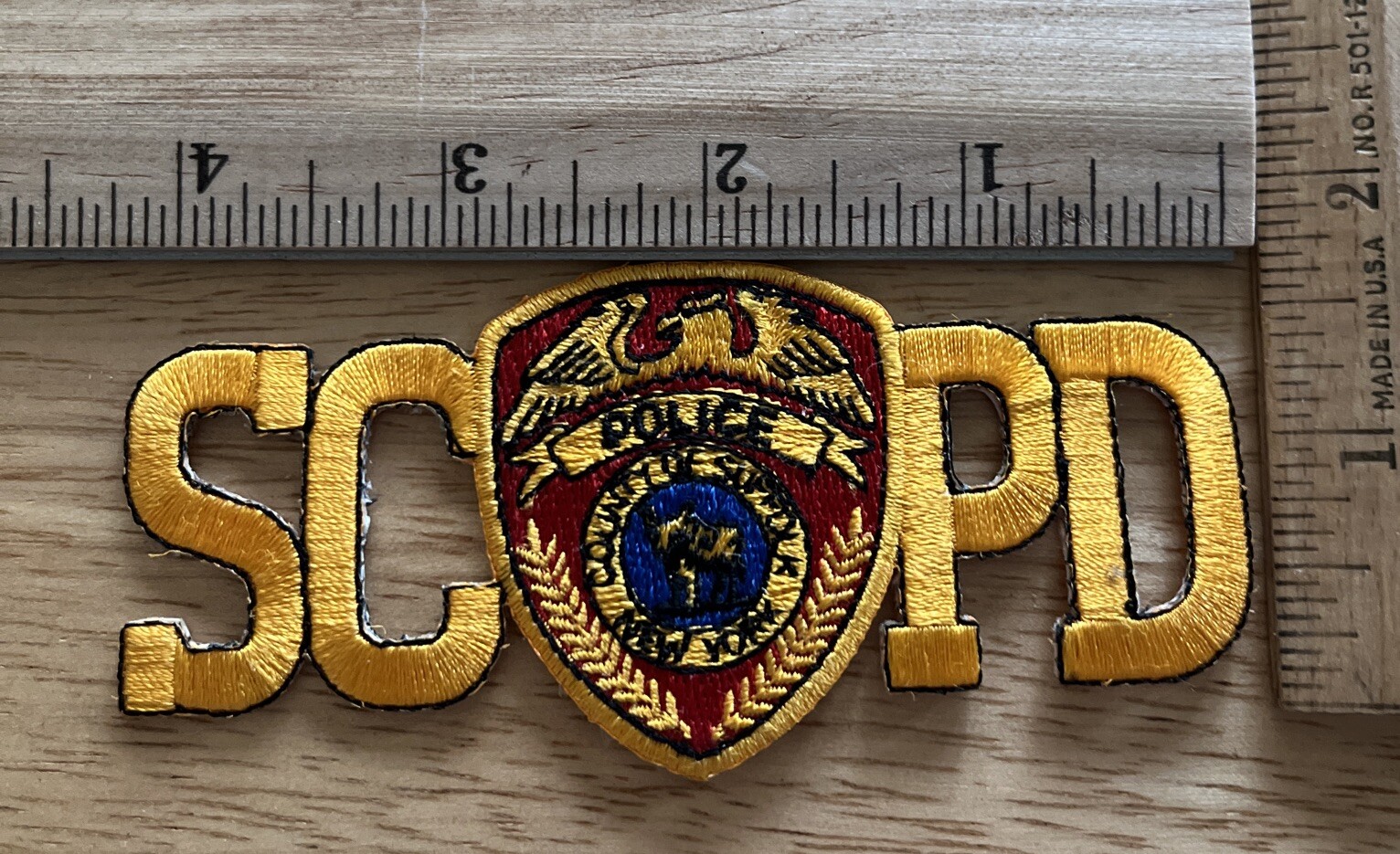 SCPD SUFFOLK County Police Department Uniform Patch New Old Stock | eBay