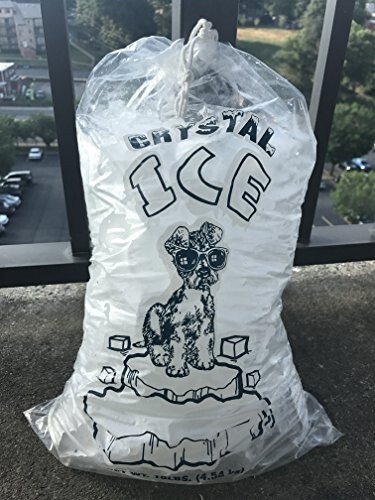 Crystal Clear Ice Bags 10 lb with Cotton Drawstring – Pack of 100 ...