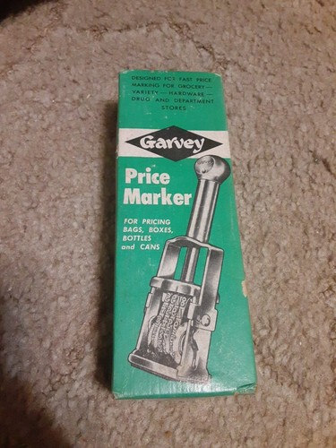 Vintage Garvey Price Marker Stamp W/ Original Box & Instructions | eBay