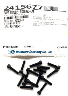 (15 PIECE LOT) MS16995-19B, Military Standard Socket Head Cap Screw | eBay