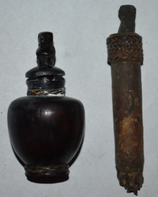 IFUGAO 2 RITUAL PAW LIME CONTAINER , EXTRAORDINARY 1900S 6" PROV | eBay