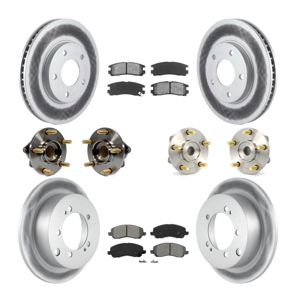 For Mitsubishi Eclipse Front Rear Hub Bearing Coated Disc Brake Rotor ...