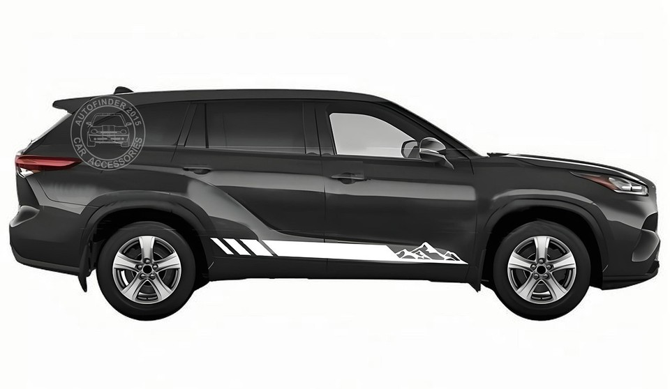 Graphic Mountain Car Side Sticker For Toyota Highlander Racing Sport ...