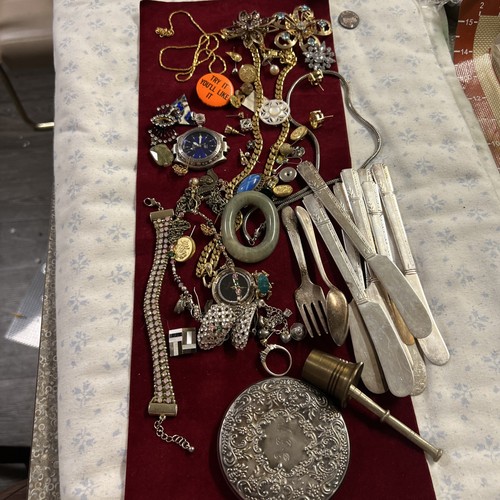 Large Vintage Antique Lot Random Jewelry Junk Drawer | eBay
