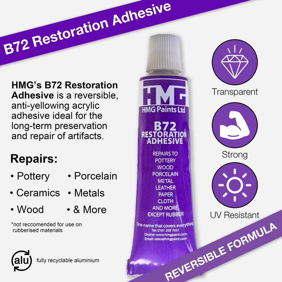 HMG B72 Restoration Adhesive 14ml – Solvent Soluable | eBay UK