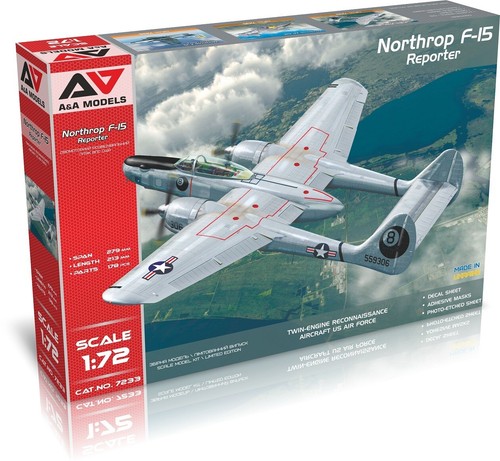 Northrop F-15 "Reporter" (Plastic model kit) 1/72 AA Models 7233 | eBay