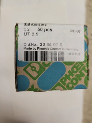 NEW IN FACTORY SEALED BOX PHOENIX 3044076 (UT2.5) TERMINALS ( LOT OF 50 ...