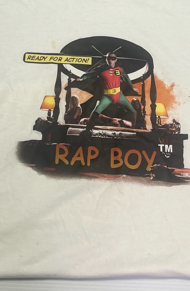 Eminem Rap boy T Shirt, Must Have Eminem Wearing Robin Costume, Size ...