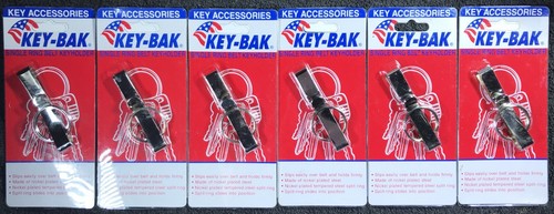 6-KEY-BAK Key Holder, Belt Clip Key Acc. With Split Ring/Steel Belt ...