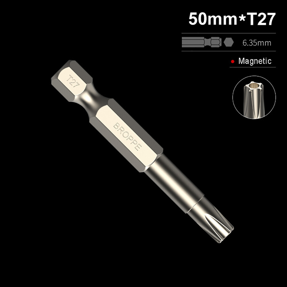 50mm Magnetic Impact Drill Torx/Square/Triangle/U Shaped Driver ...