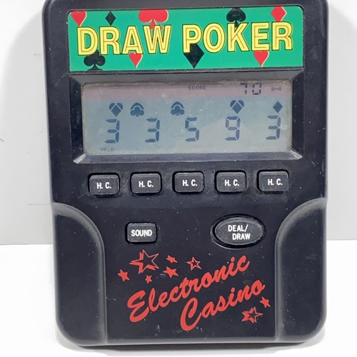 Vintage Draw Poker Radio Shack Electronic Casino Handheld Game From The ...