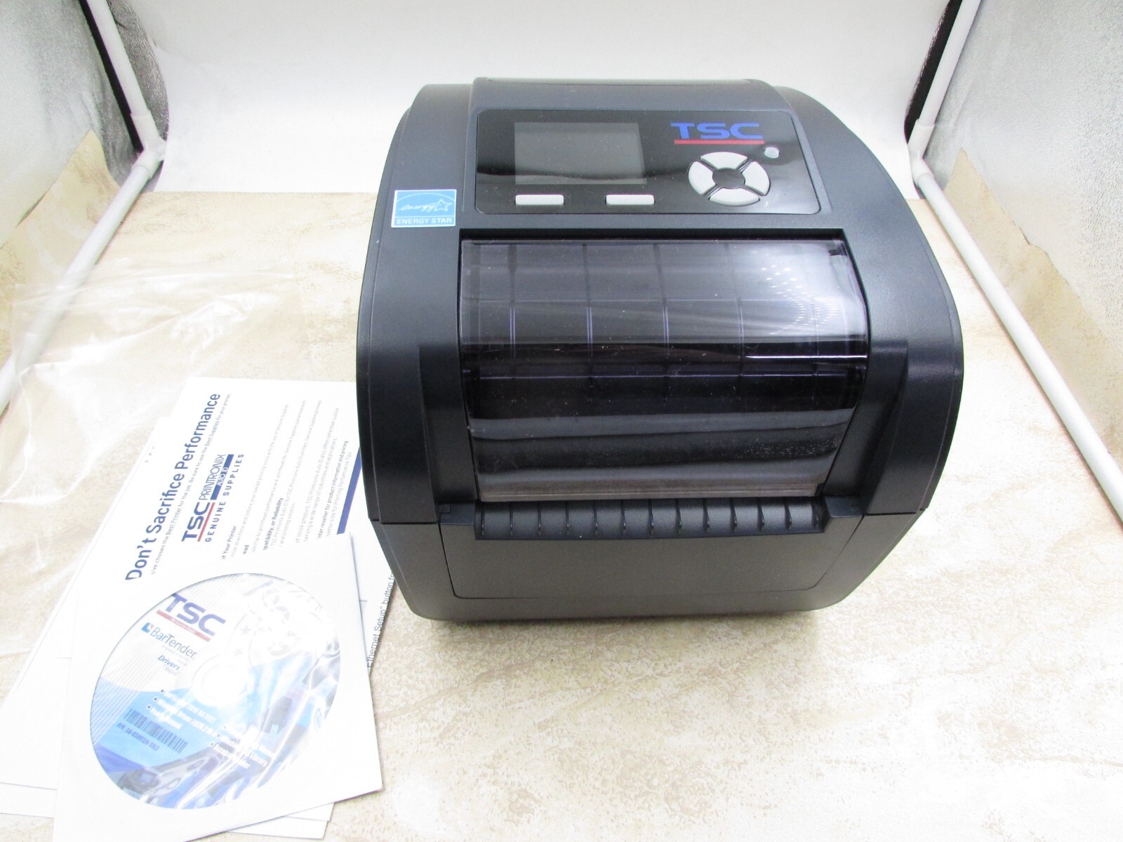 TSC TC-210 Thermal Label Barcode Printer (NO USB/Pwr Crd) SEE PORTS ...