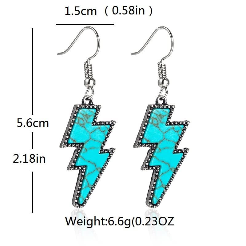 Western Earrings for Women Lightning Bolt Earrings Thunder Flash ...